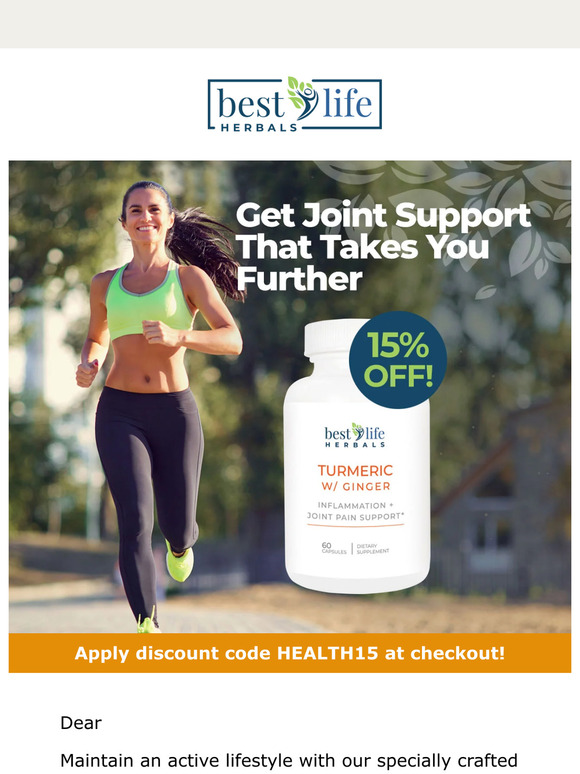 Best Life Herbals: Get Joint Support That Takes You Further! | Milled