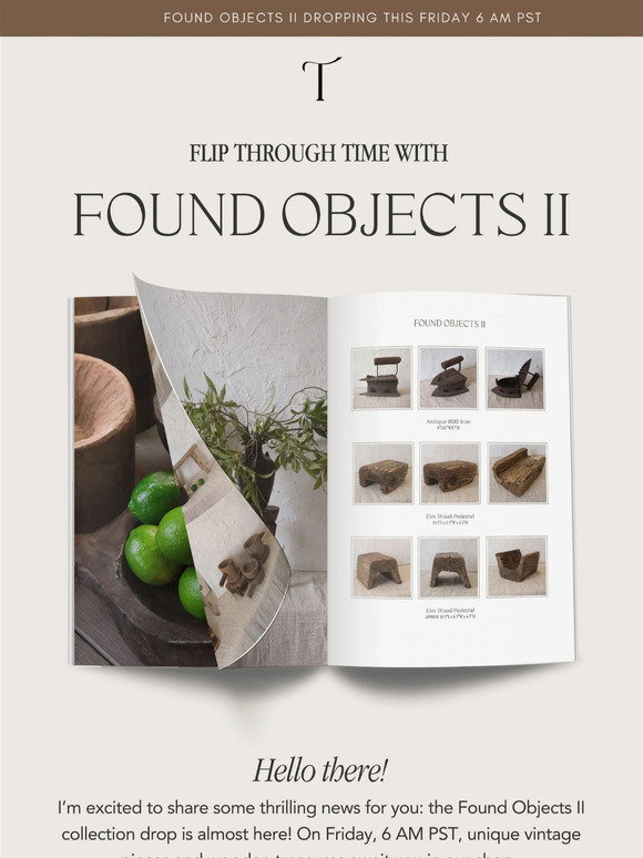 Twenty Third by Deanne: Flip through time with Found Objects II | Milled