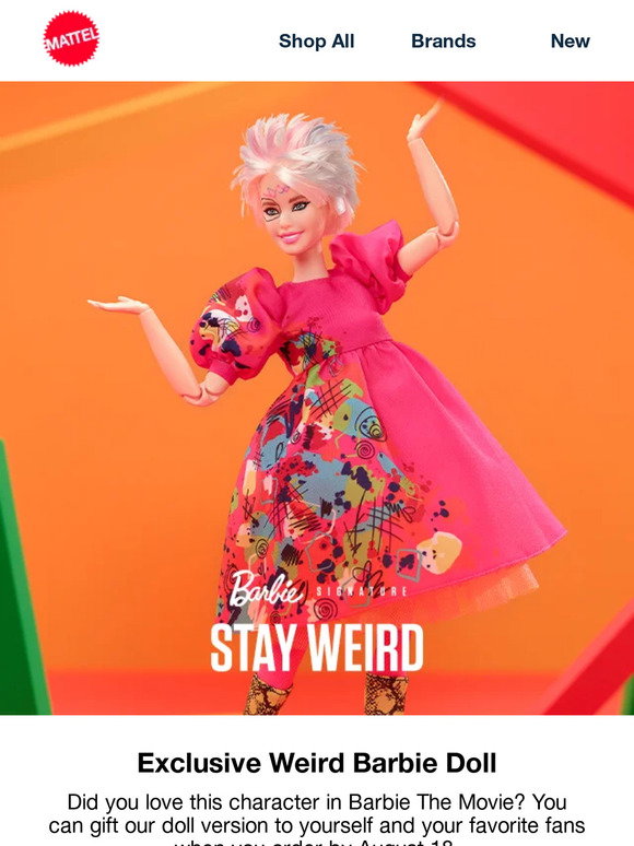 Mattel Shop: Get “Weird Barbie” From the Hit Movie! | Milled