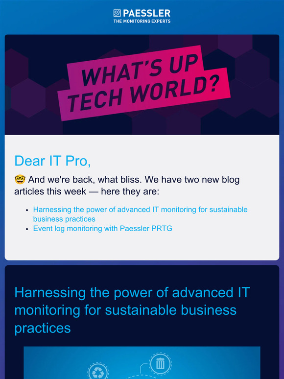 Paessler.Com: Unlocking insights: event log monitoring with PRTG | Milled