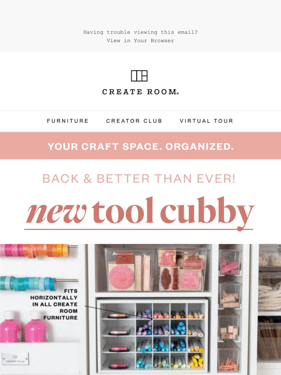 Create Room: The NEW Tool Cubby is here! | Milled