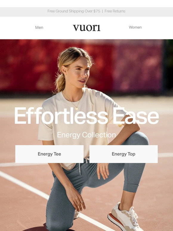 Vuori: New Colors: Energy Collection | Milled
