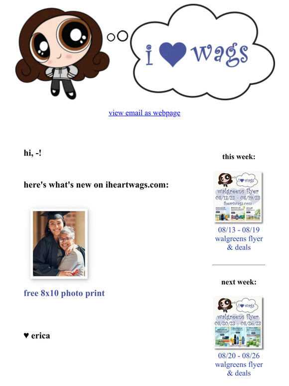 iHeartWags: i heart wags: free 8x10 photo print! | Milled