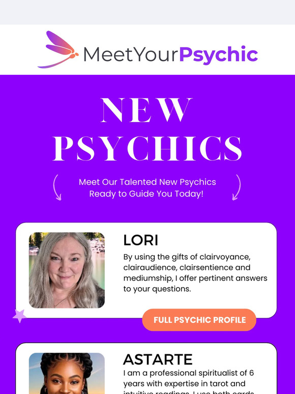 Meet Your Psychic: Meet Our New Psychics | Milled