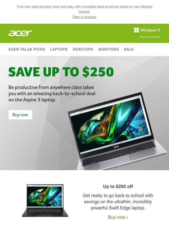 Acer: Go back to school with a laptop that fits your lifestyle | Milled