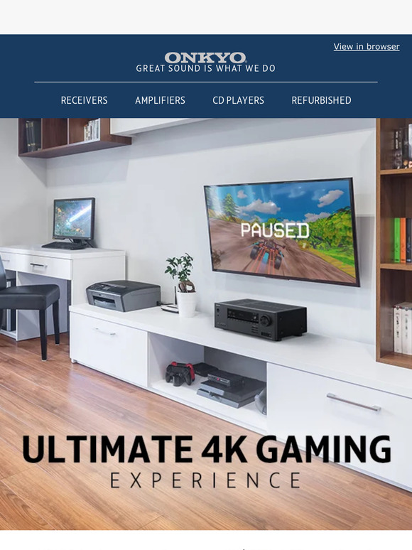 Onkyo: The Ultimate 4K Gaming Experience | Milled