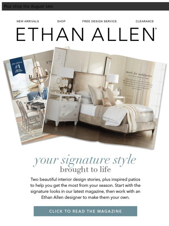 Ethan Allen: New magazine—get yours now | Milled