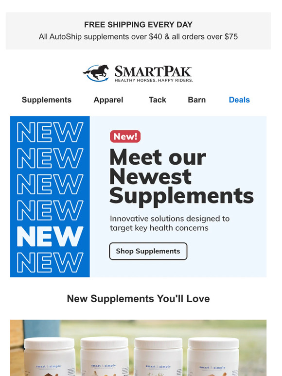 SmartPak Equine: Have You Seen Our Latest Supplements? | Milled