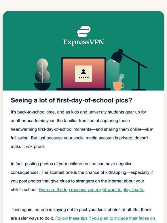 ExpressVPN: Some celebrities hide their kids' faces—should you? | Milled