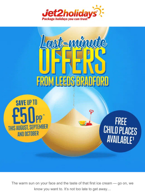 Jet2holidays: Last-minute offers from Manchester | Milled