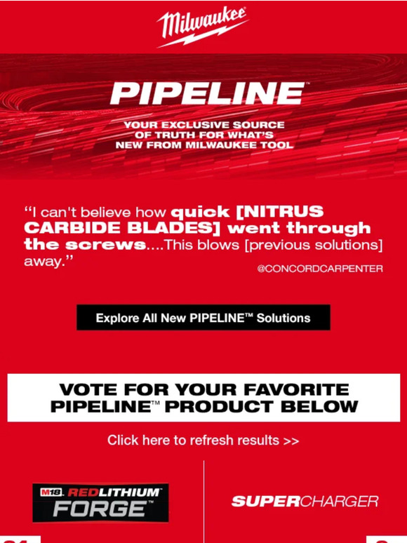 Milwaukee Tool: MILWAUKEE® PIPELINE™ | NEW Carpentry Solutions | Milled