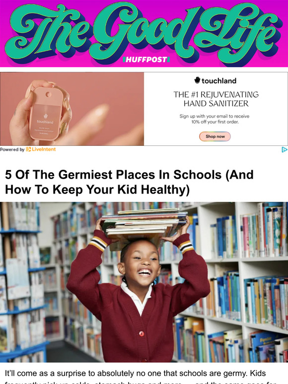 HuffPost: 5 of the germiest places in schools (and how to keep your kid ...