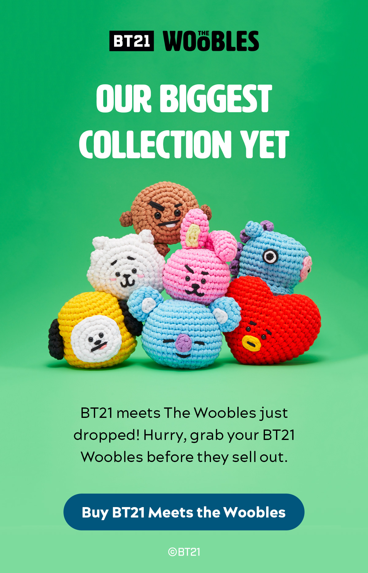 Woobles: 🚨 NEW COLLAB ALERT: BT21 meets The Woobles | Milled