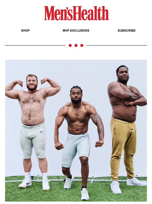 Men'sHealth: The Perfect Football Body Is a Total Myth | Milled