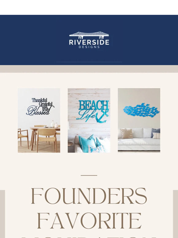 Riverside Designs: FOUNDERS SALE HAS BEGUN! | Milled