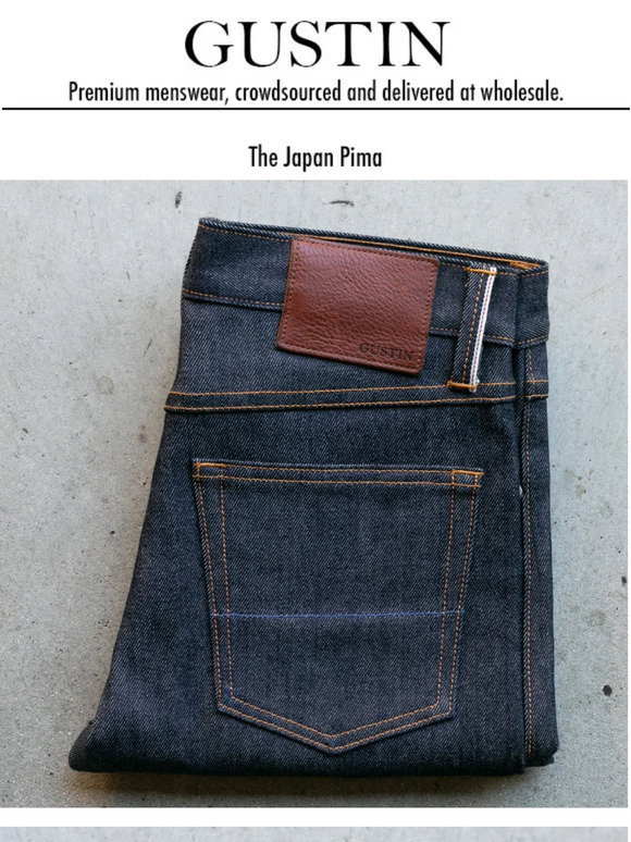 Gustin: Our Best Value - Japan Pima Selvedge | Slub T-Shirt Classic ...
