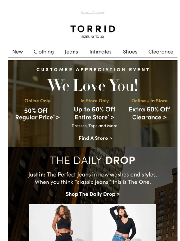 Torrid: The Daily Drop: The One Edition 👖 | Milled