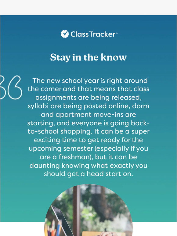 Class Tracker: 5 tips to start the school year off right | Milled