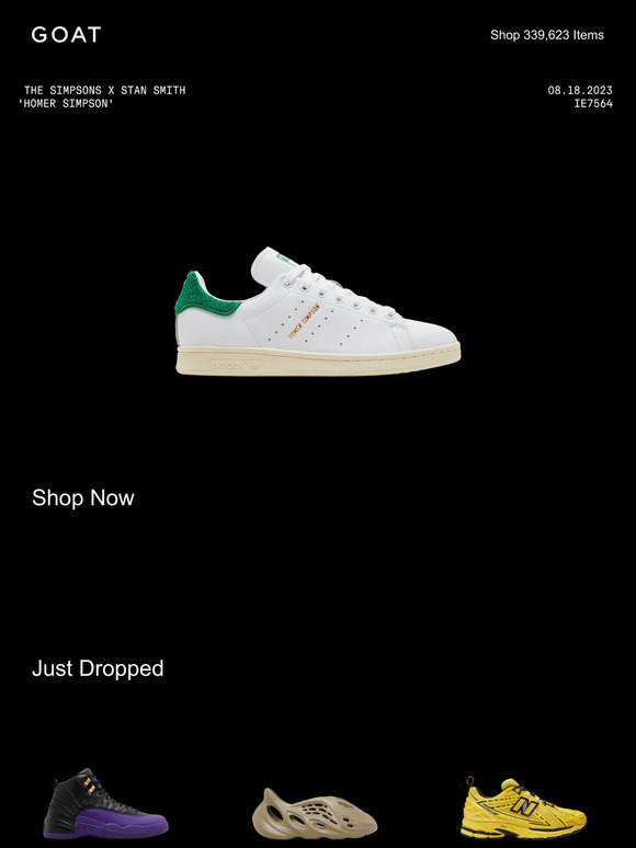 GOAT: [SEED] Just Dropped: The Simpsons x Stan Smith 'Homer Simpson ...