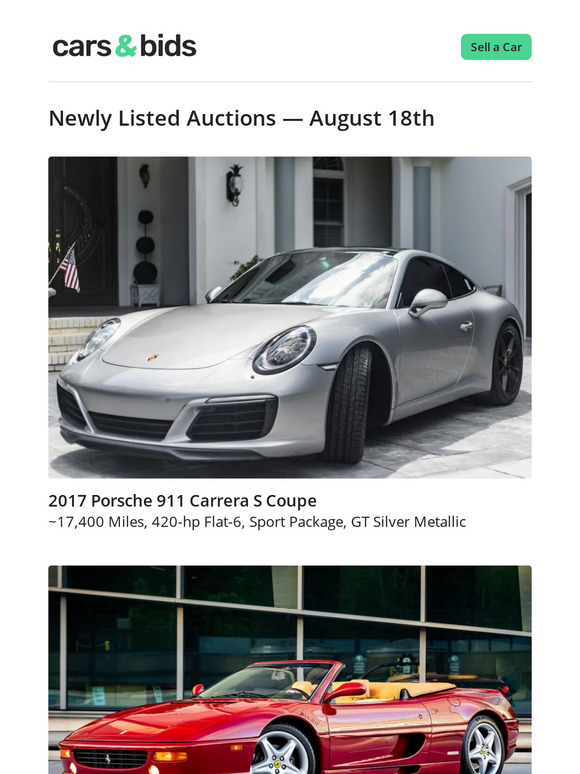 Cars & Bids: Cars & Bids Today | Milled