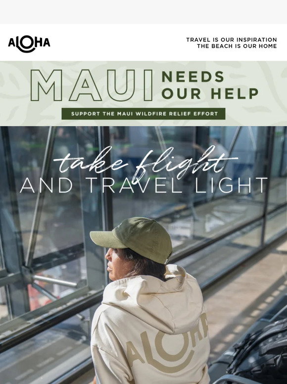 ALOHA Collection: ️ NEW Aviation Capsule: Take Flight and Travel Light ...