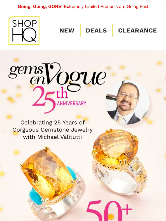 ShopHQ: Celebrate 25 Years with Gems en Vogue with NEW Arrivals | Milled
