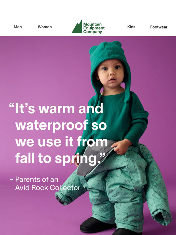 Mountain Equipment Co-op: The iconic MEC Toaster Suit | Milled