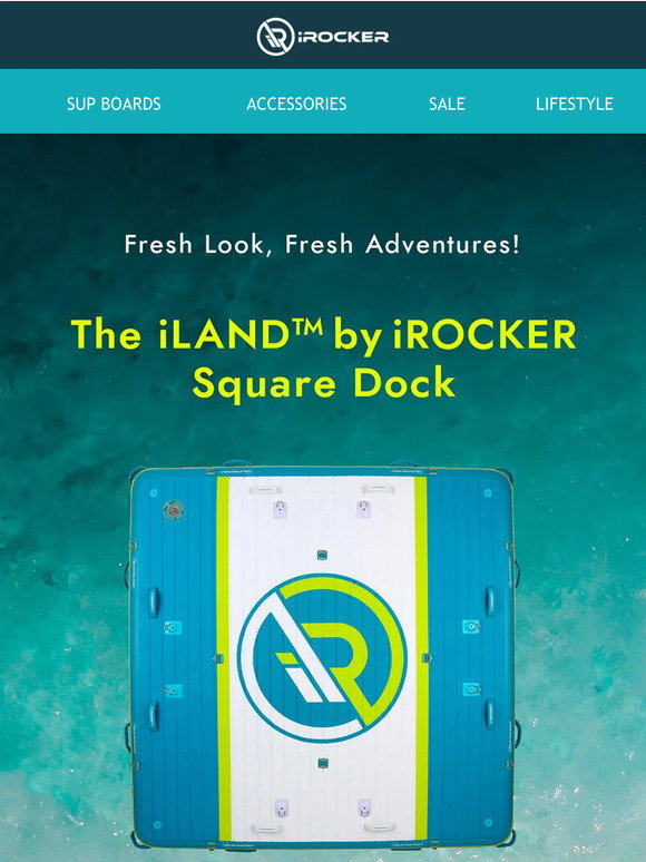 iROCKER: Now Available! The All-New iLAND™ by iROCKER Square Dock | Milled