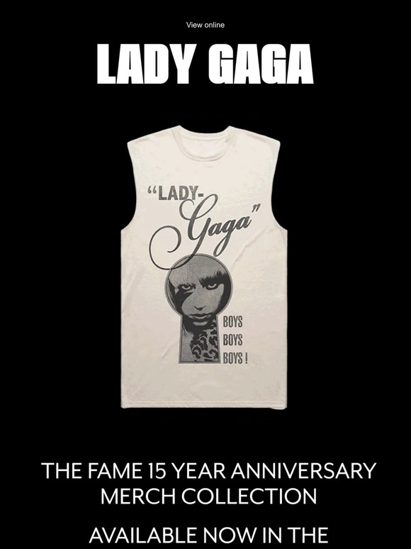 Lady Gaga: SHOP THE FAME 15 YEAR ANNIVERSARY MERCH COLLECTION | Milled