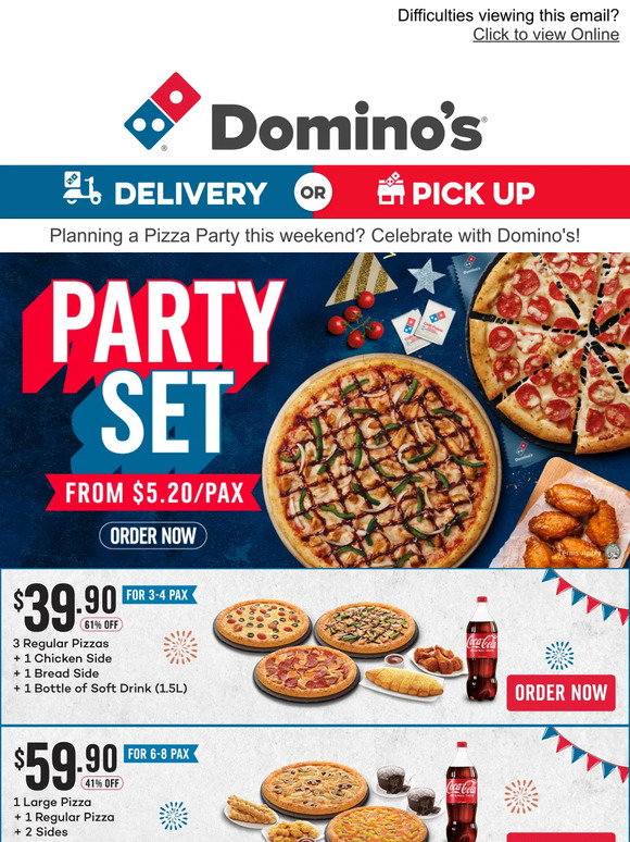 Domino's Pizza: Planning a Pizza Party this weekend? Celebrate with ...