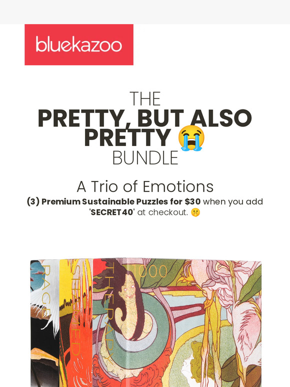 Blue Kazoo: THE PRETTY 😭 BUNDLE 🧩 3 Puzzles for $30 when you add ...