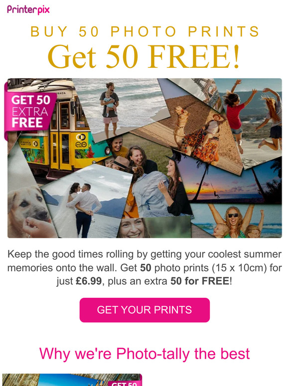 PrinterPix: 50 FREE Prints! Bring back Glastonbury, pool parties & more ...