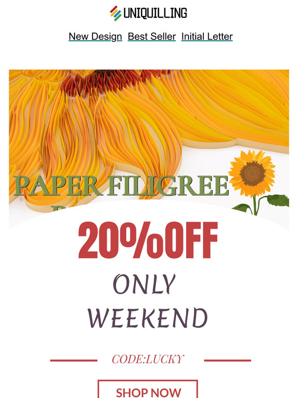 UniQuilling: Beep~ Your unique coupon code has arrived! | Milled