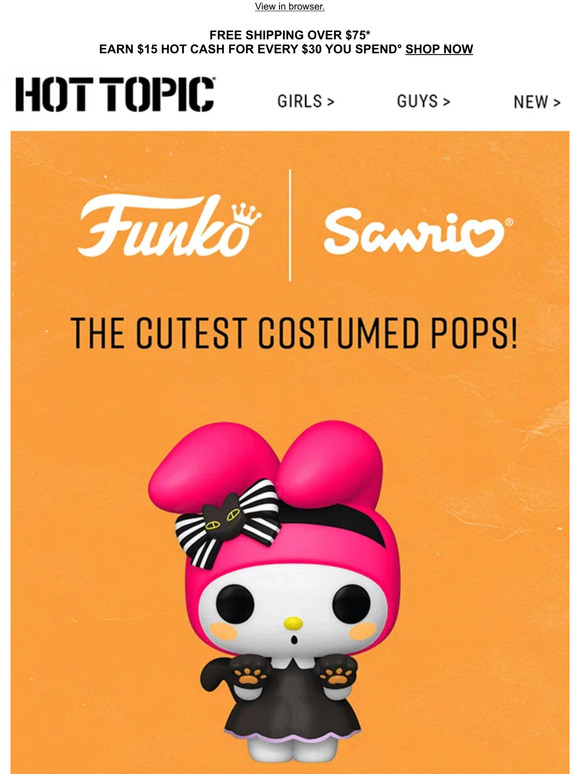 Hot Topic: Hello Kitty & Friends are ready for Halloween 👻 💖 New Pops ...