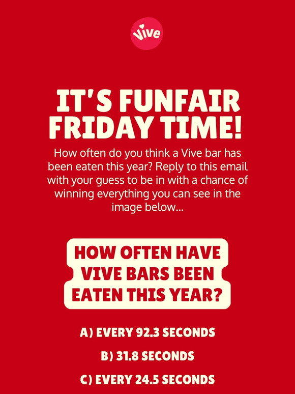 Vive: How often are Vive bars eaten? | Milled
