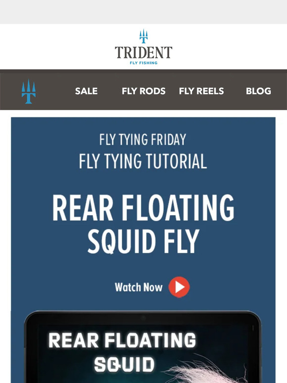 Trident Fly Fishing: How to Tie the Rear Floating Squid. | Milled