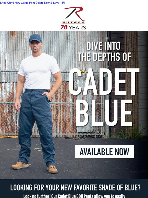 Rothco: Introducing Your New Favorite Blue, Cadet Blue | Milled