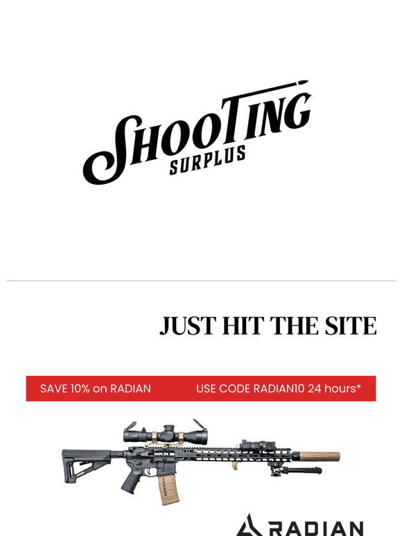 Shooting Surplus: 10% OFF Radian Rifles 💥PICKED FOR YOU | Milled