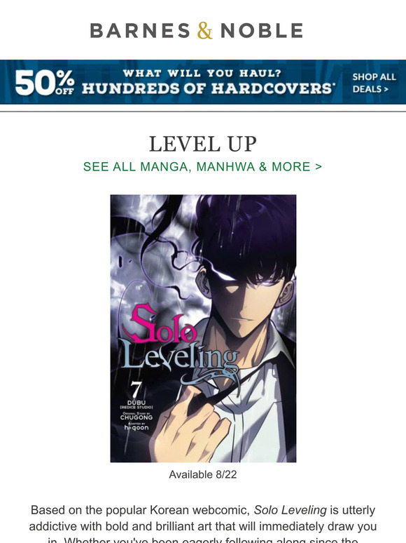 Barnes & Noble: Level Up: Manga, Manhwa & More | Milled