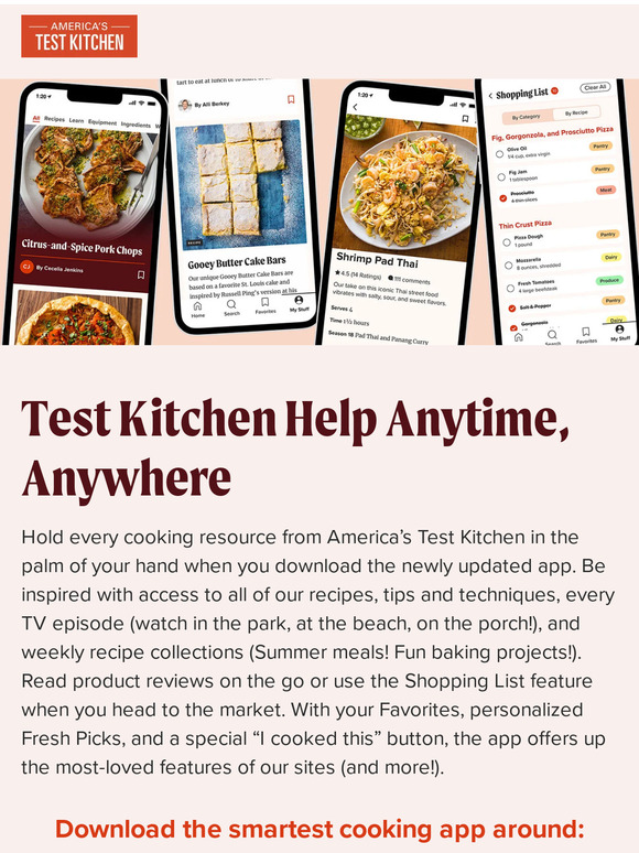 America's Test Kitchen: The test kitchen's here for you. Anytime ...