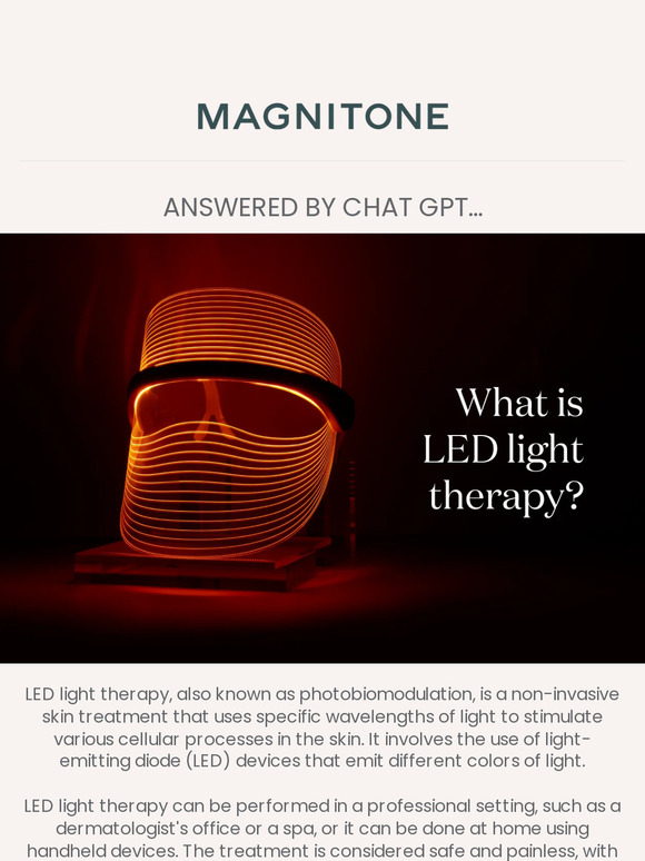 Magnitone: What is LED Light Therapy? | Milled