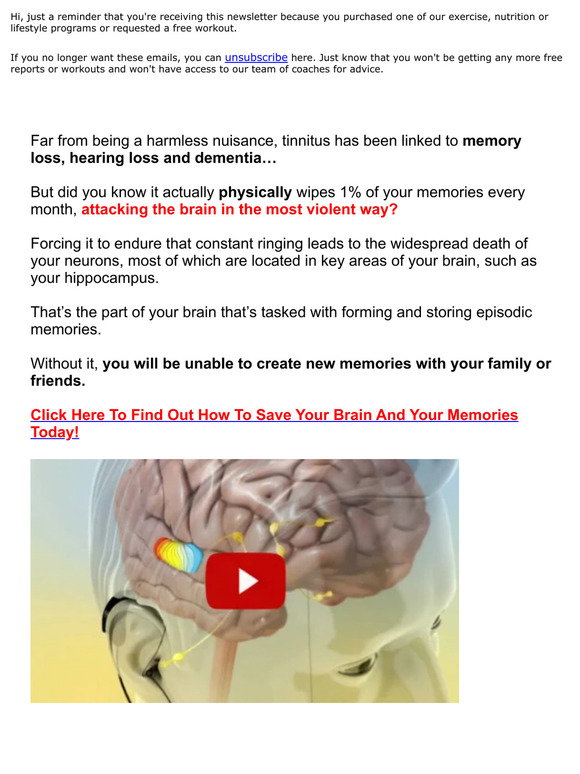 Critical Bench: Breaking: Tinnitus Wipes 1% Of Your Memories Every ...