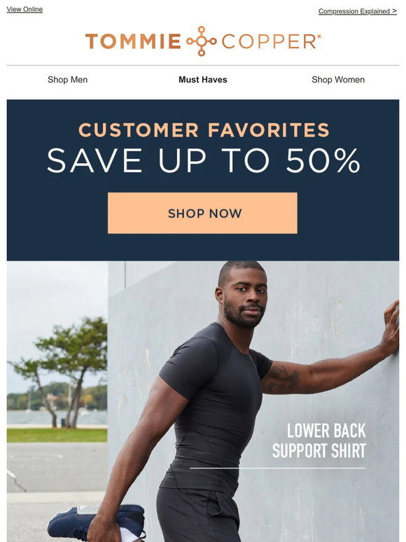 Tommie Copper: You love these products, and they're up to 50% off! | Milled