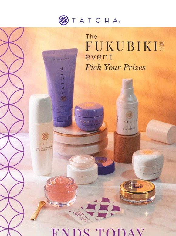 Tatcha: Ends Today: The Fukubiki Event! | Milled