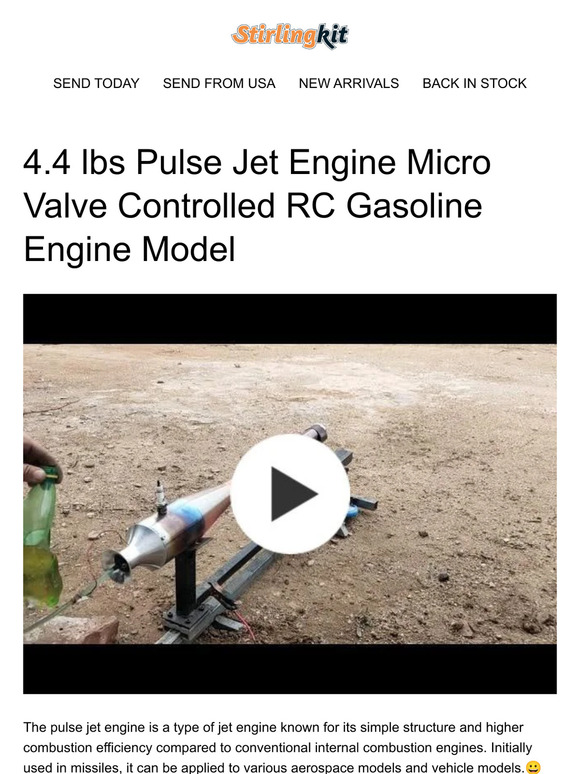 Stirlingkit: 🤪 Crazy this pulse jet engine actually works ...