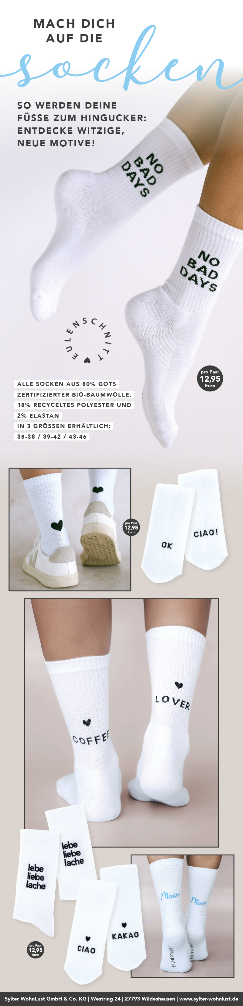 Sylter WohnLust: 🧦 Mach Dich auf die Socken | Milled