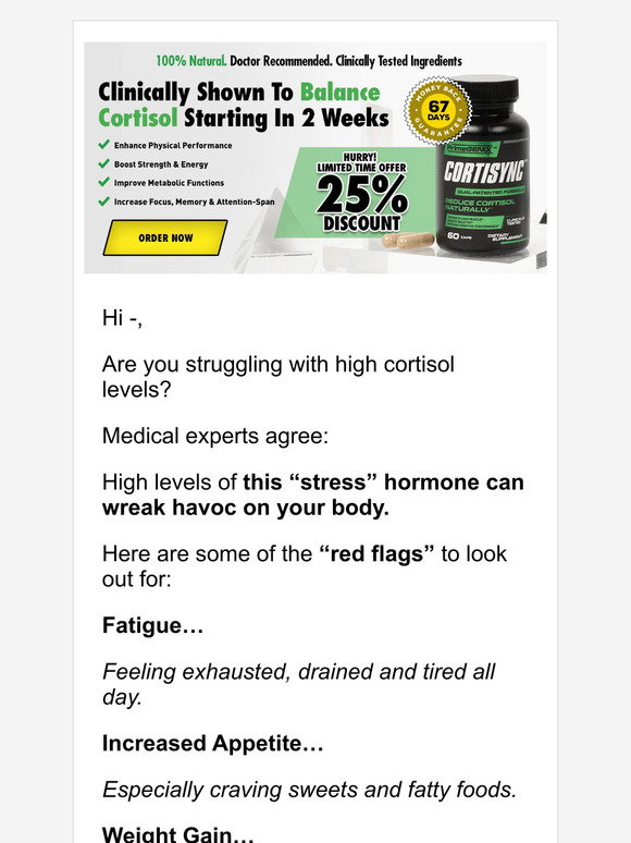 Leading Edge Health: NEW: Cortisol Reducing Breakthrough For Men… | Milled
