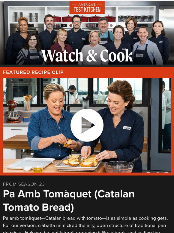 America's Test Kitchen: Watch and Cook: Pa Amb Tomàquet (Catalan Tomato ...