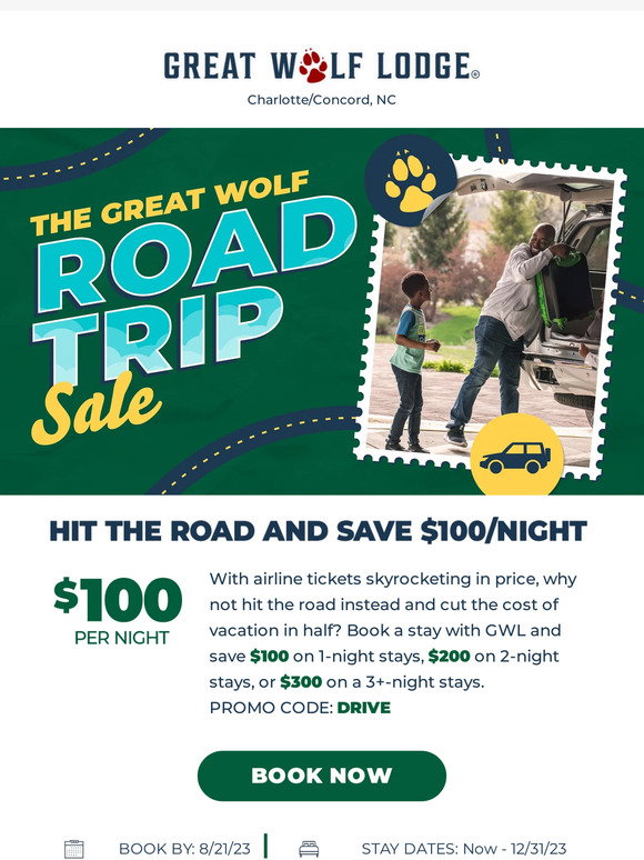 Great Wolf Lodge: Hit the road for a memorable Great Wolf adventure ...