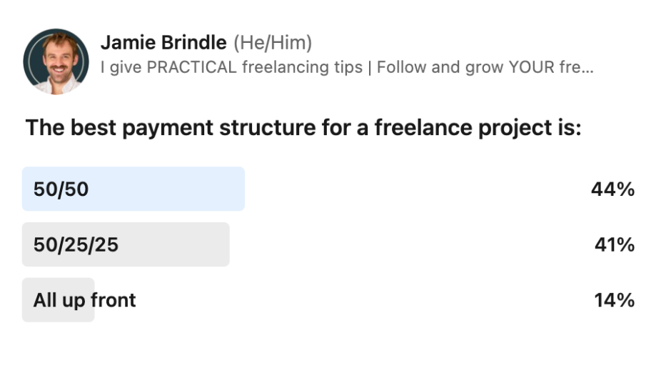 Jamie Brindle: The best payment structure for a freelance project | Milled
